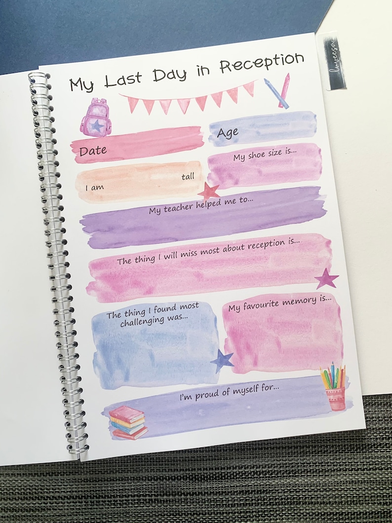 School Memory Book | My First Day at School | Starting School Gift ...