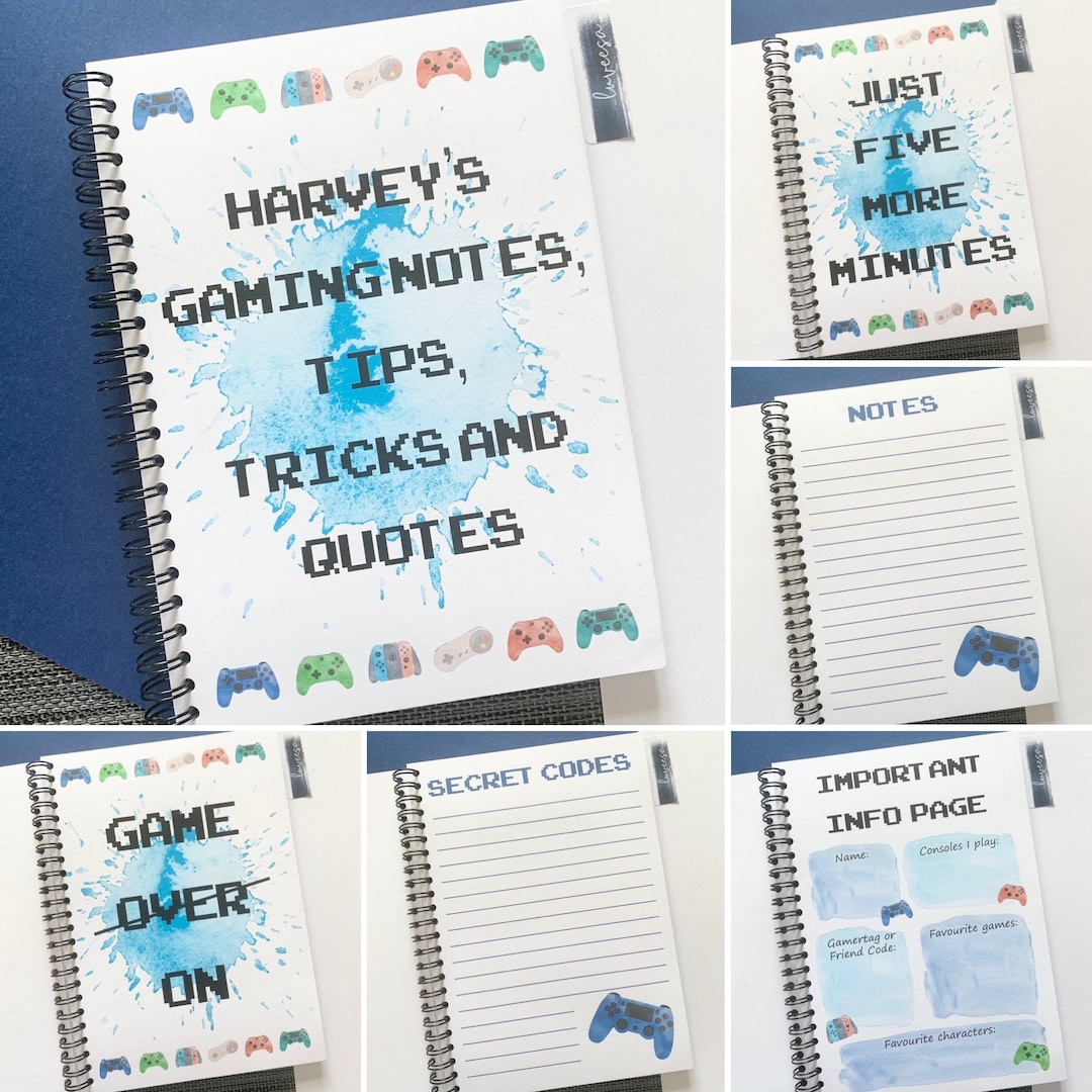 Gamer Journal Gaming Notebook Gamer Gift Gaming Gift - Etsy