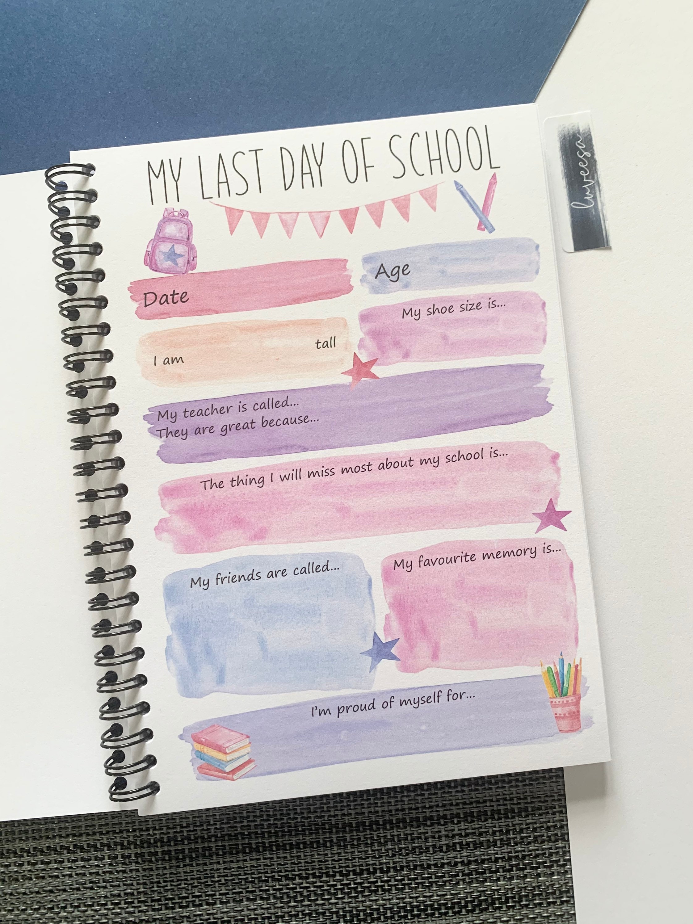 School Leavers Book My Last Day at School School Gift - Etsy
