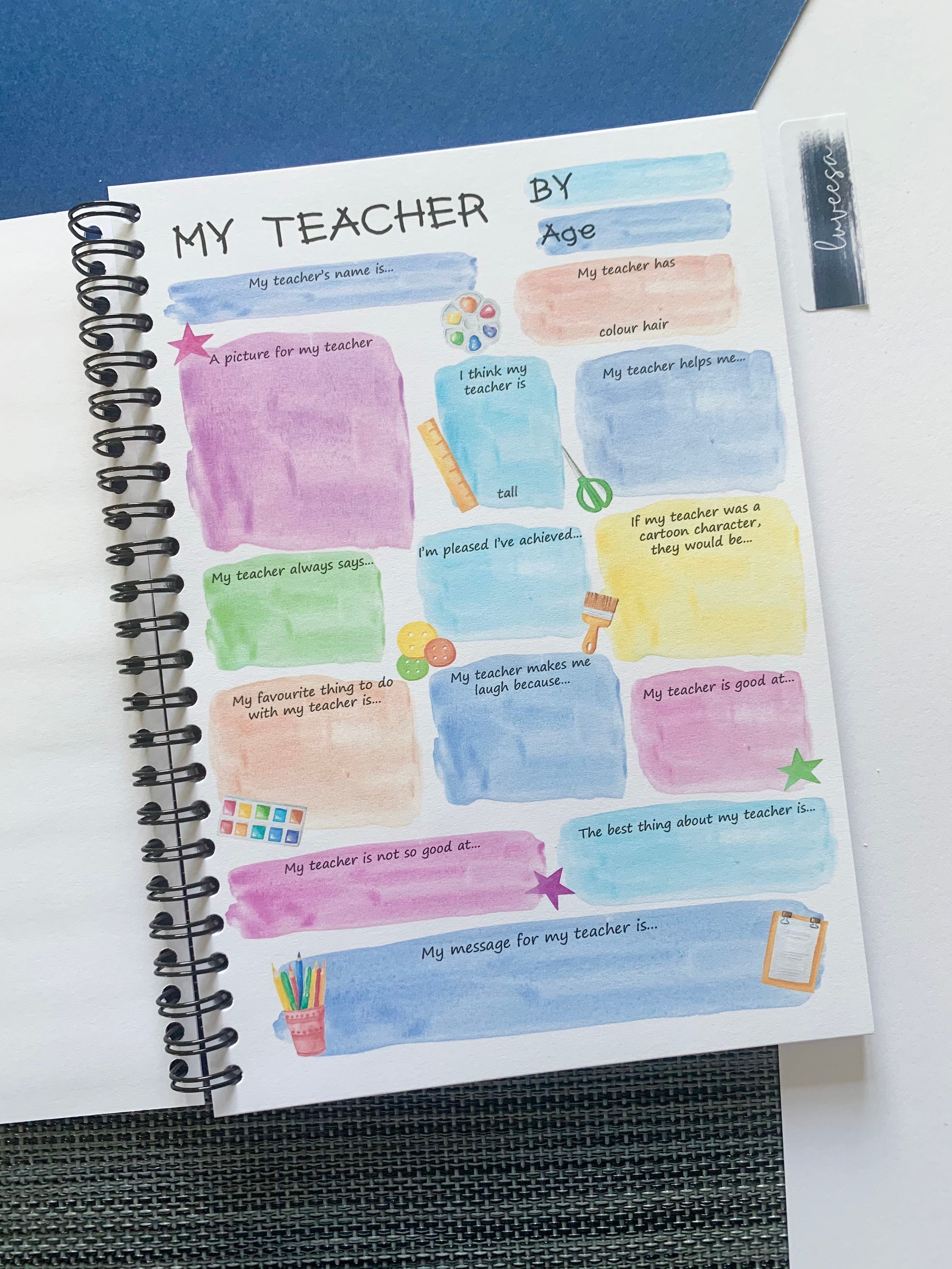 Diario del maestro / Cuaderno del maestro / Regalo del maestro | Etsy