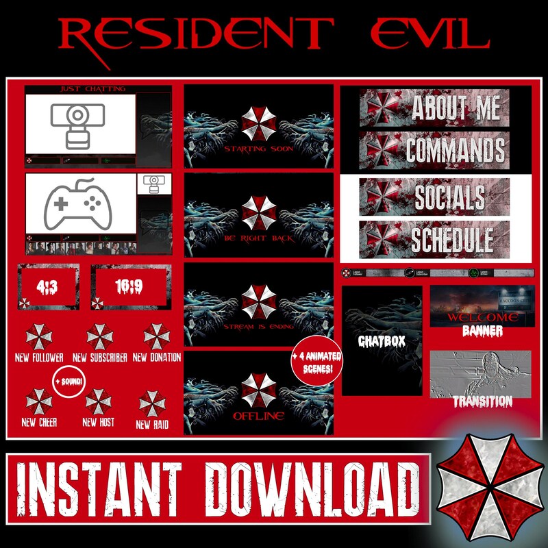 Resident Evil Overlay - Etsy