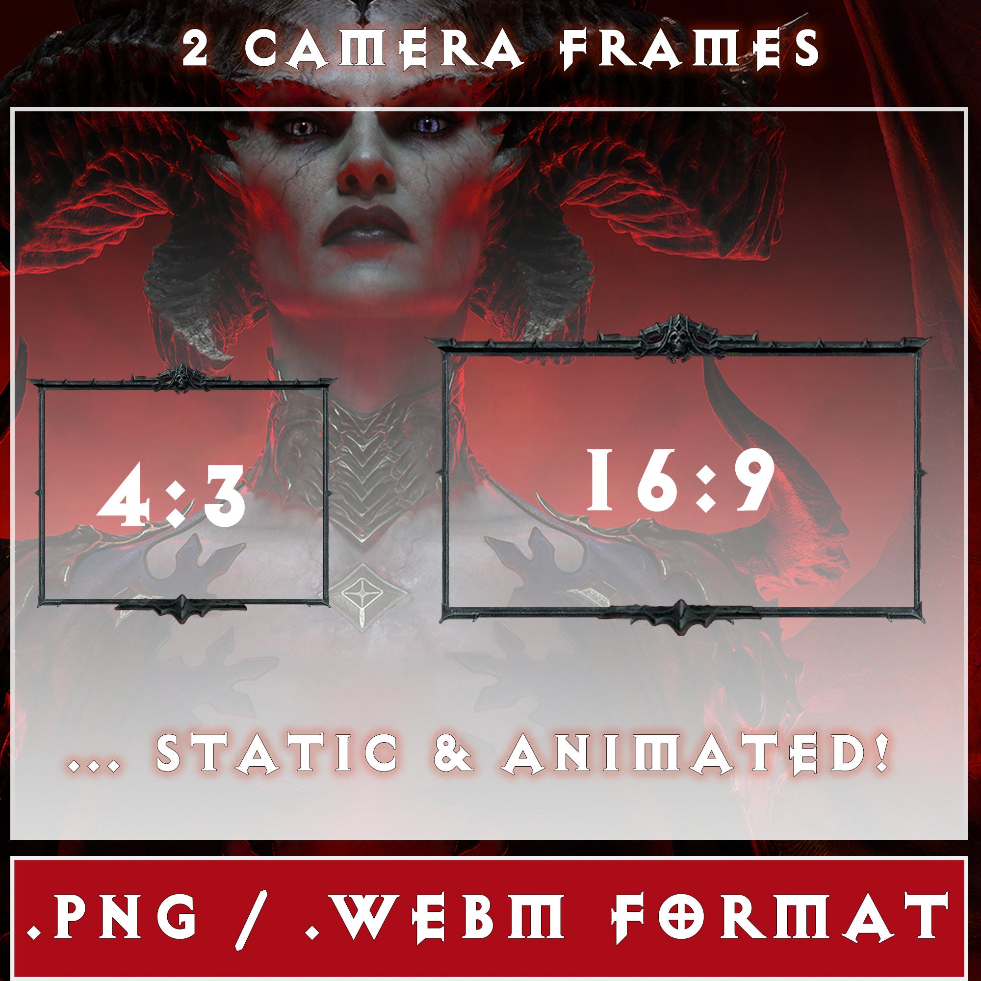 Diablo 4 Fantasy Goth Stream Package for Livestream, Twitch - Etsy