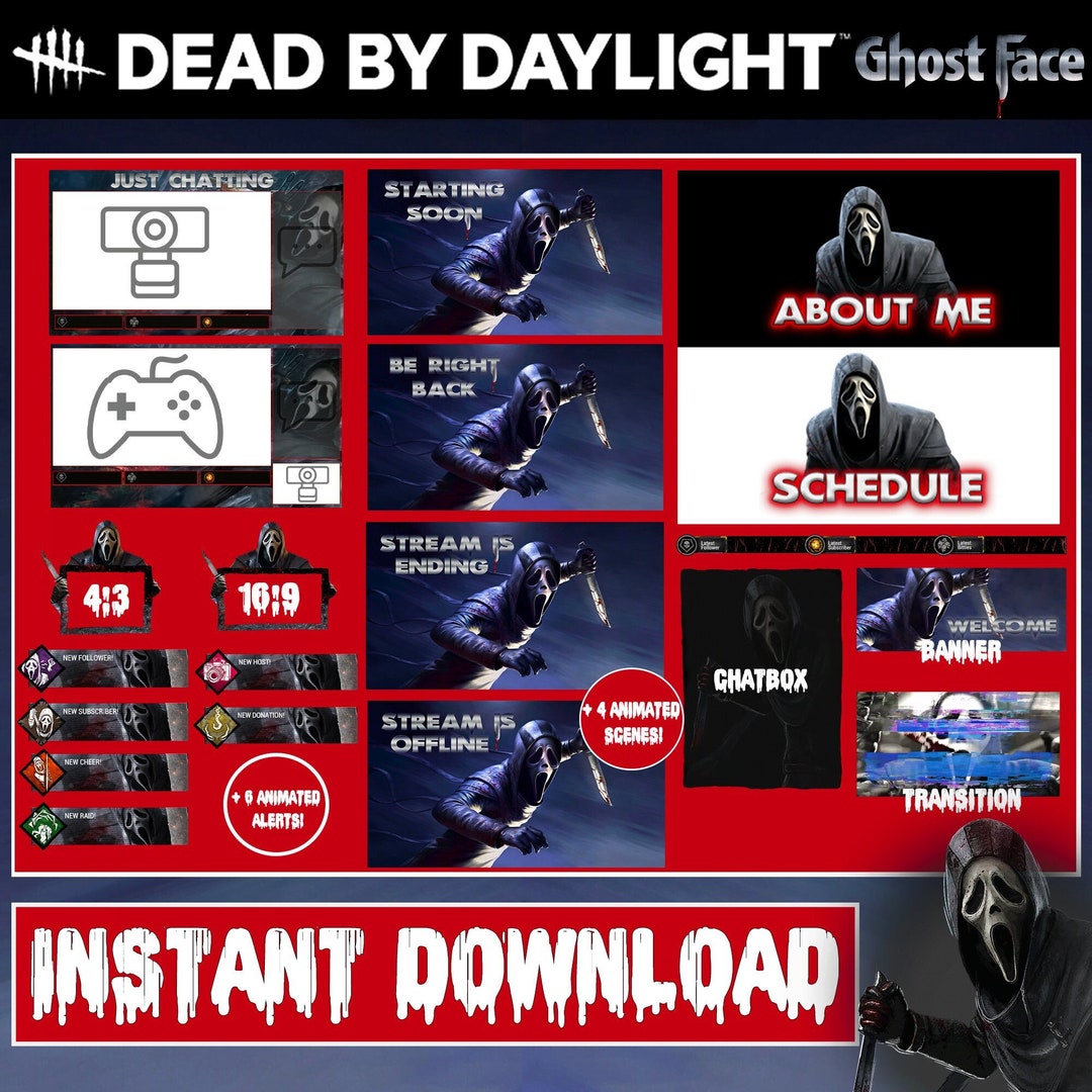 Dead by Daylight Ghostface Chapter 12 Horror Stream Package for ...