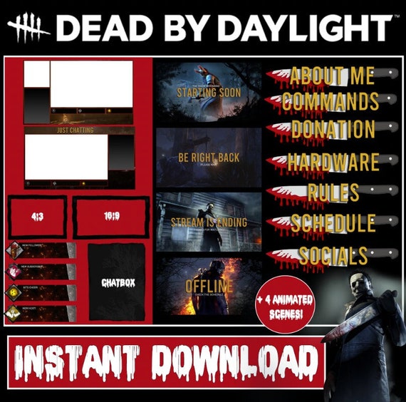 Dead by Daylight Horror Stream Package for Livestream Twitch - Etsy