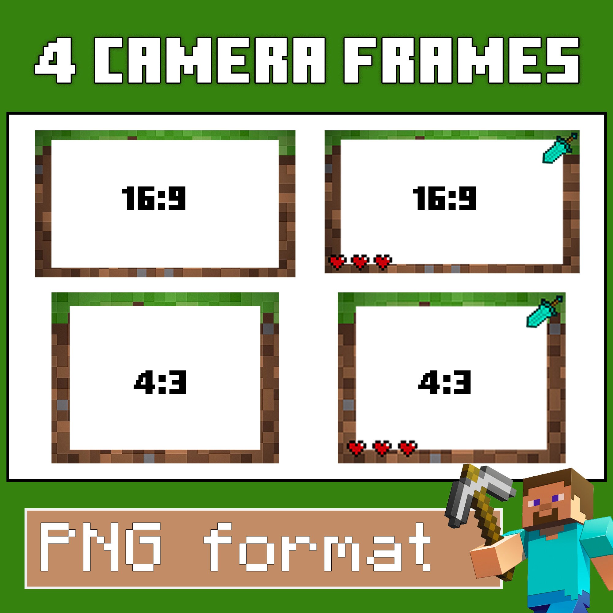 Minecraft Stream Package for Livestream, Twitch - Etsy