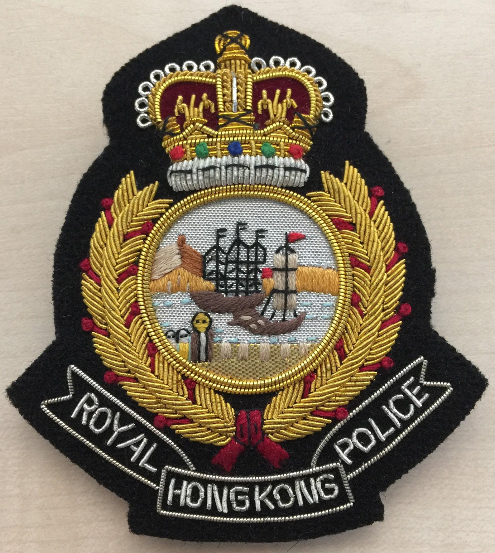 Royal Hong Kong Police Band Bullion Patch Badge | Etsy