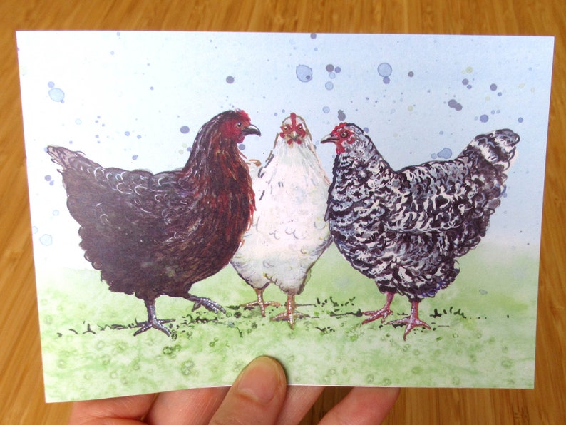 Chicken Card - Etsy