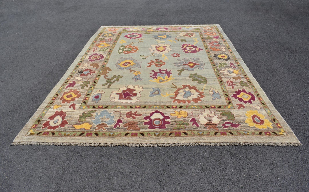 10x14 Vintage Extra Oversize Soft Wool Rug, Hand Made Rug, 10x14 Modern ...