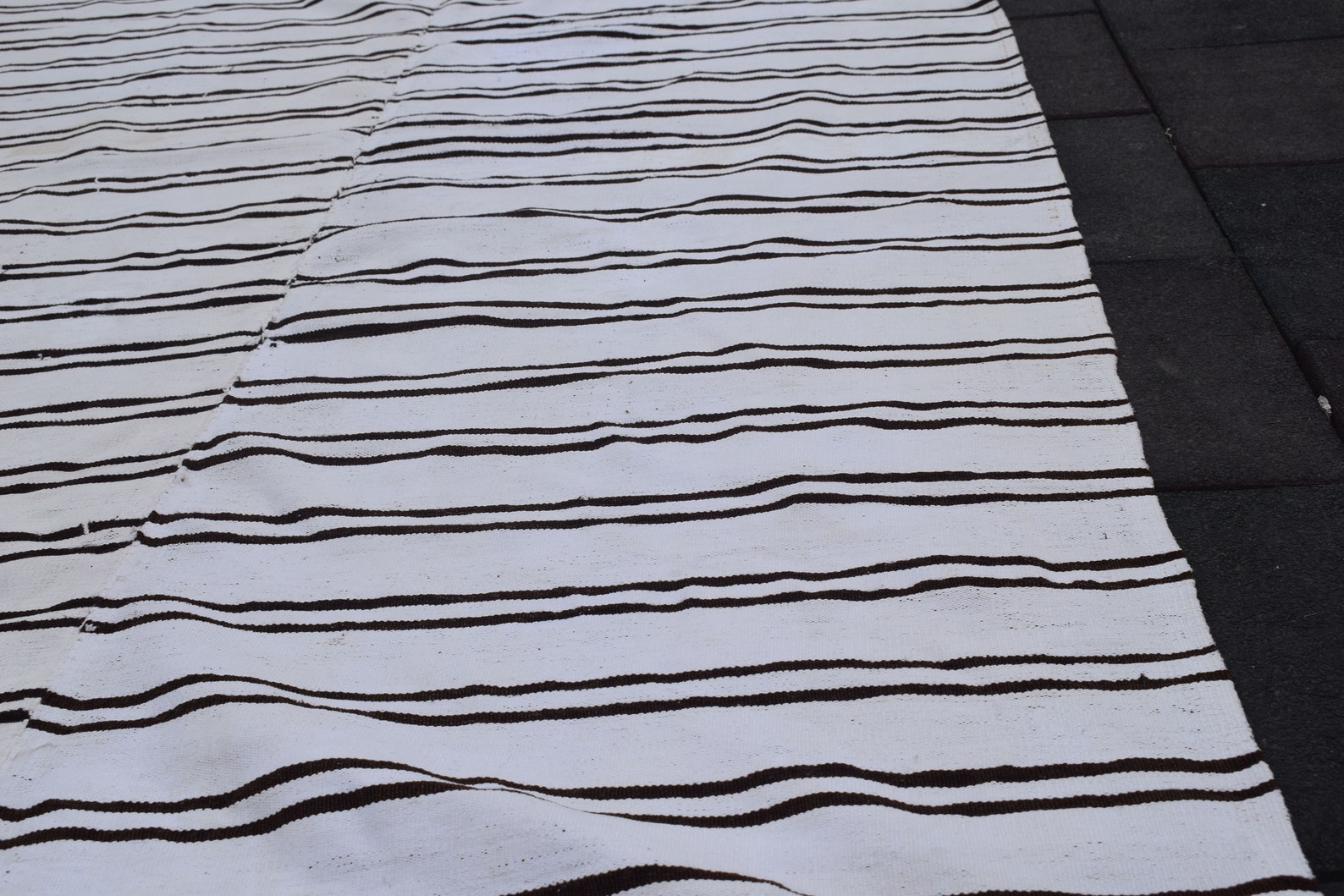 5x10 Striped Rug4'79x10'17 Ft5x10 Vintage Rugoushak - Etsy