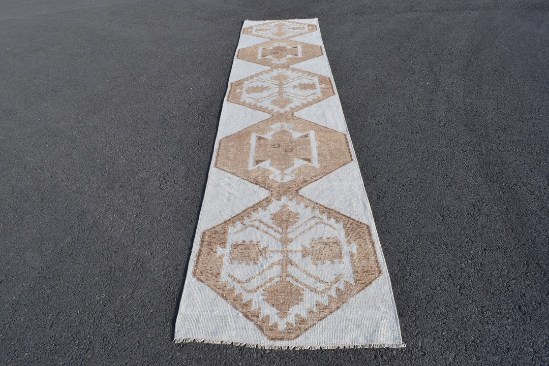 3X13 Vintage Runner, 3x13 Turkish Runner, Hand Made Wool Rug, 3x13 ...