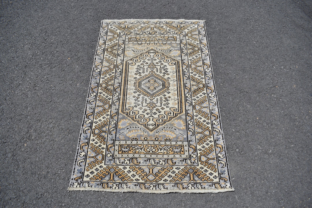 2x4 Small Rug, 2x4 Vintage Rug, Hand Made Rug, Turkish 2x4 Rug, Soft ...