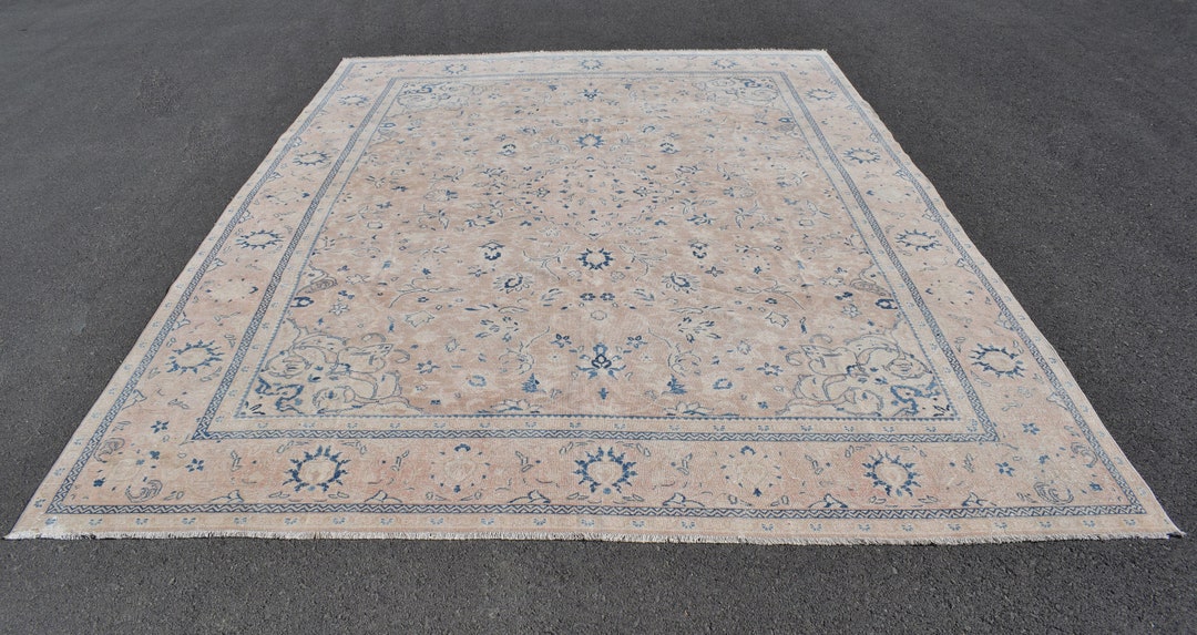 10x14 Vintage Oversize Rug, Hand Made Rug, 10x14 Large Area Rug, 10x14 ...