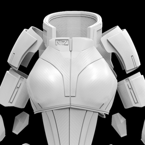 Mass Effect 3 Female Commander Shepard Armor Patterns - Etsy