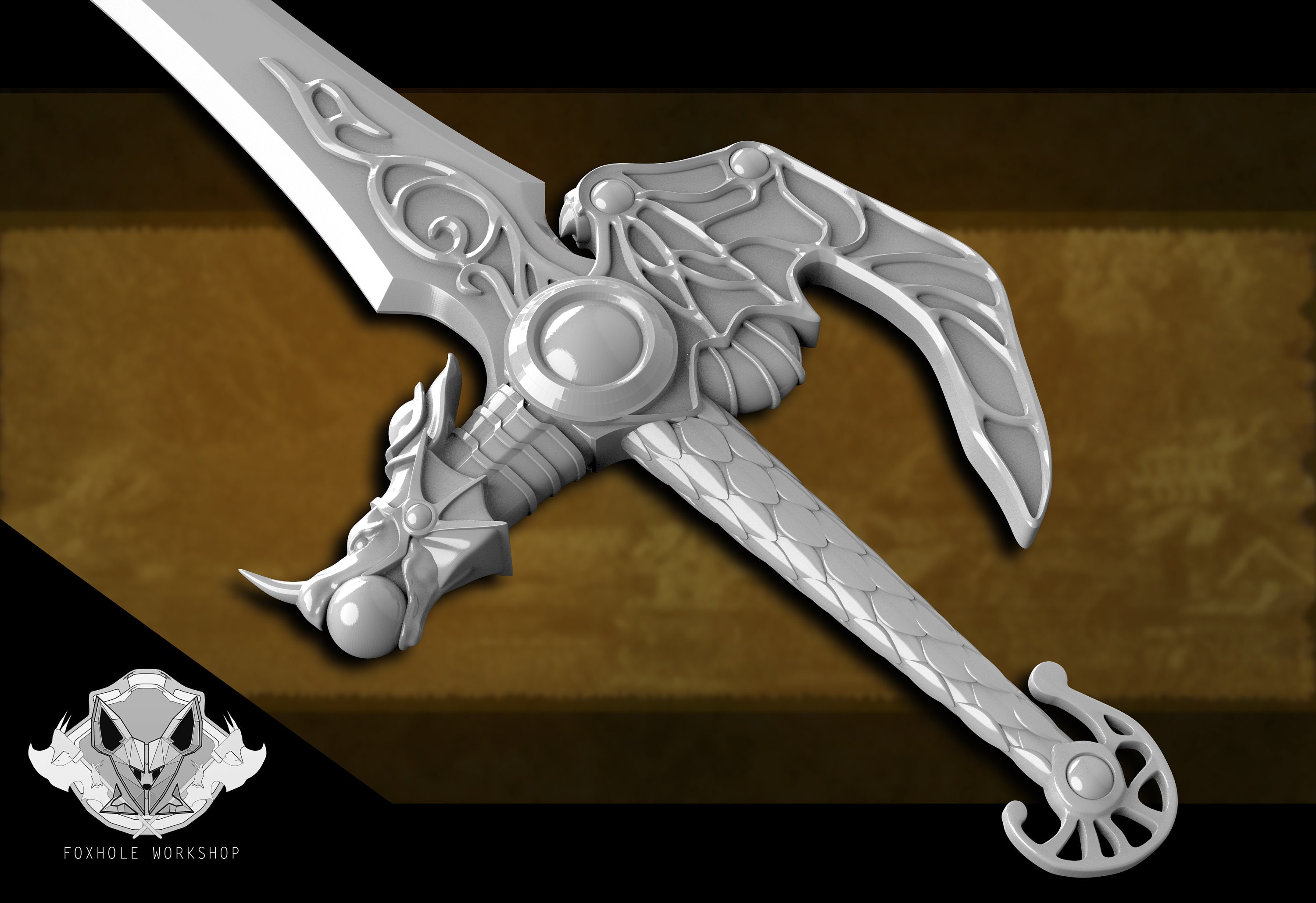 Zenithian Sword 3D Printed Kit - Etsy