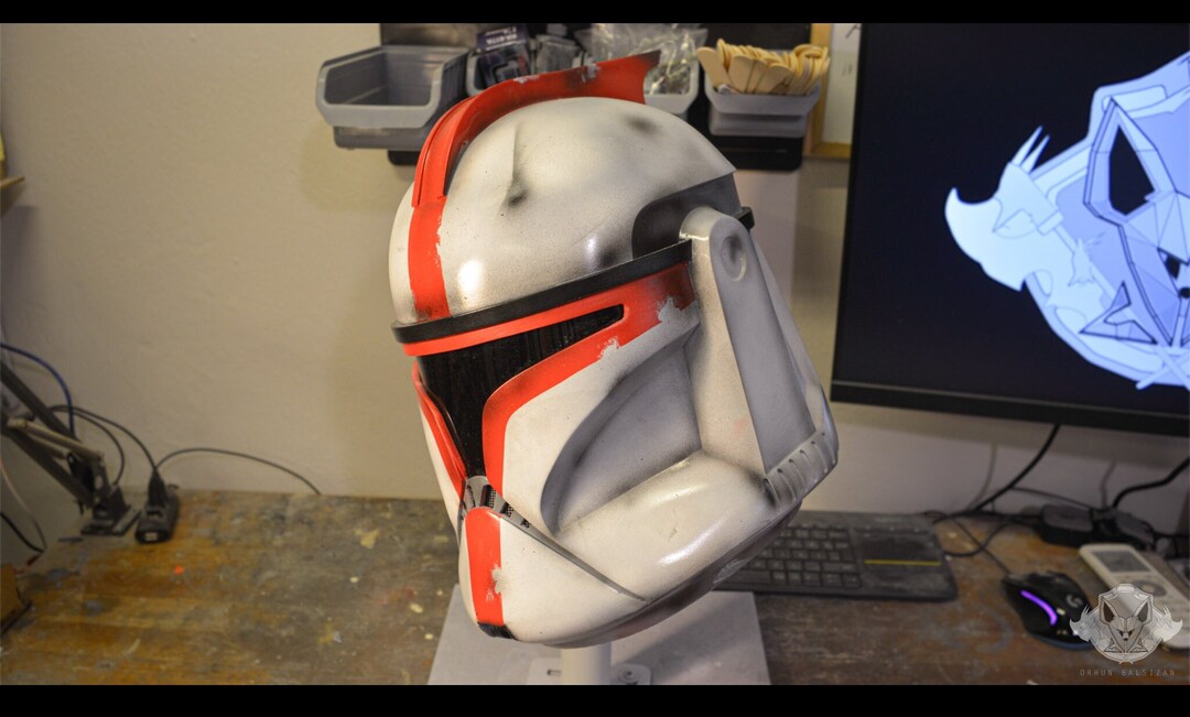 Clone Trooper Phase 1 Captain Replica Helmet - Etsy