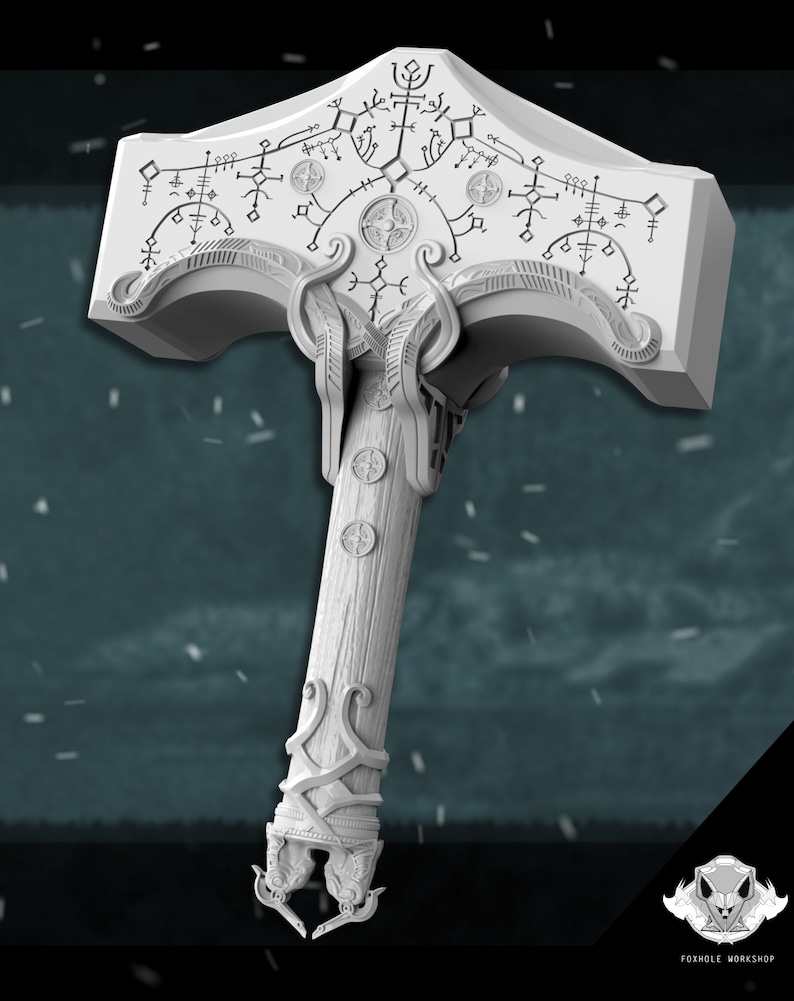 God of War Ragnarok Thor Mjolnir 3D Printed Kit - Etsy Australia