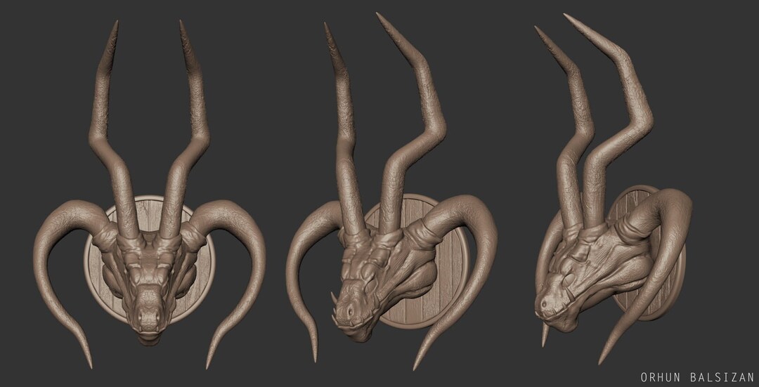 Valheim Drake Wall Mount Trophy 3D Printed Kit - Etsy