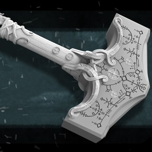 God of War Ragnarok Thor Mjolnir 3D Printed Kit - Etsy