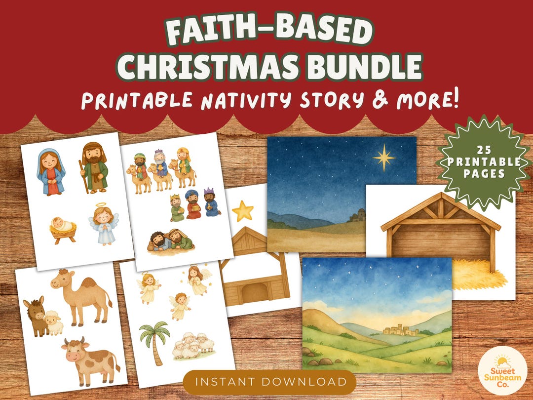 Build Your Own Nativity – A Meaningful Christmas Activity Bundle for ...