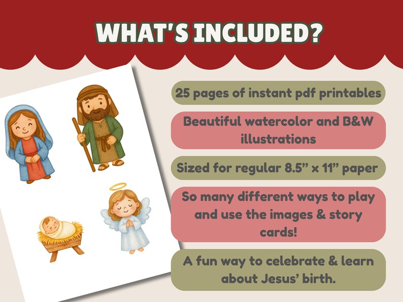 Build Your Own Nativity – A Meaningful Christmas Activity Bundle for ...