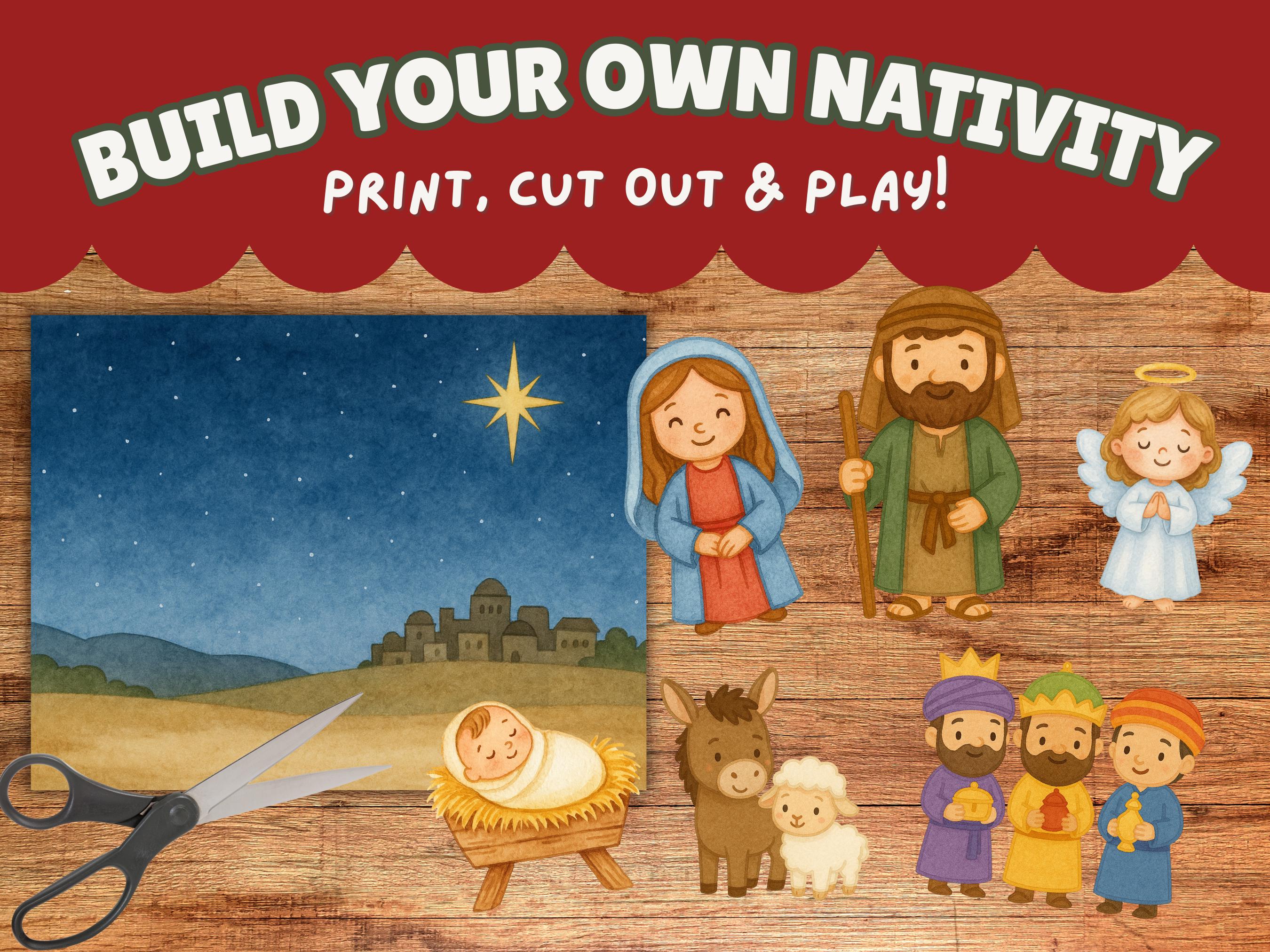 Build Your Own Nativity – A Meaningful Christmas Activity Bundle for ...