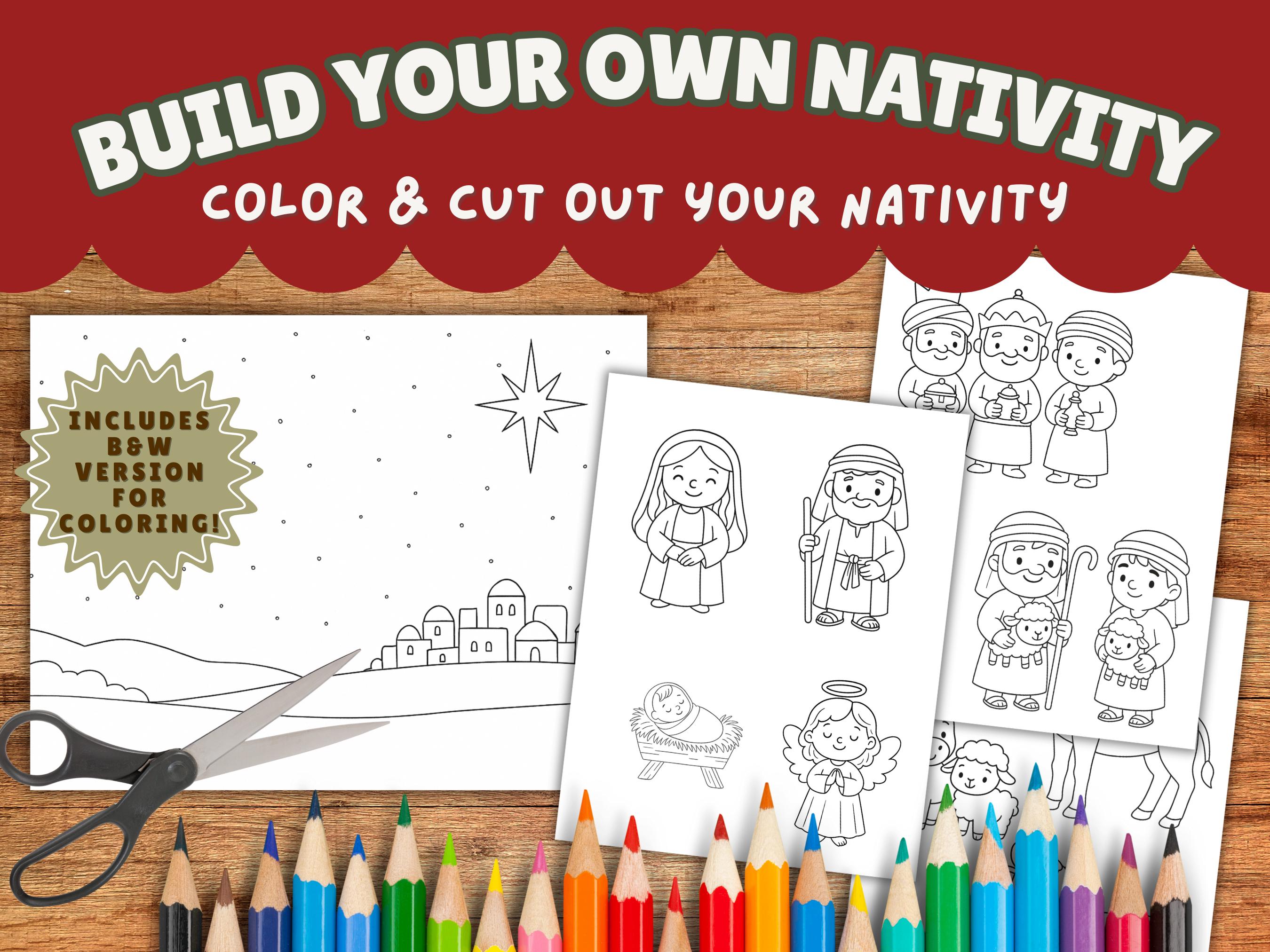 Build Your Own Nativity – A Meaningful Christmas Activity Bundle for ...