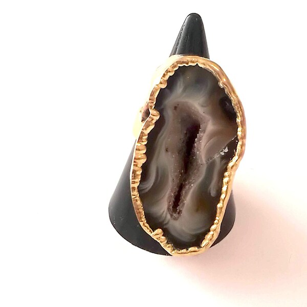 Geode Ring - Etsy