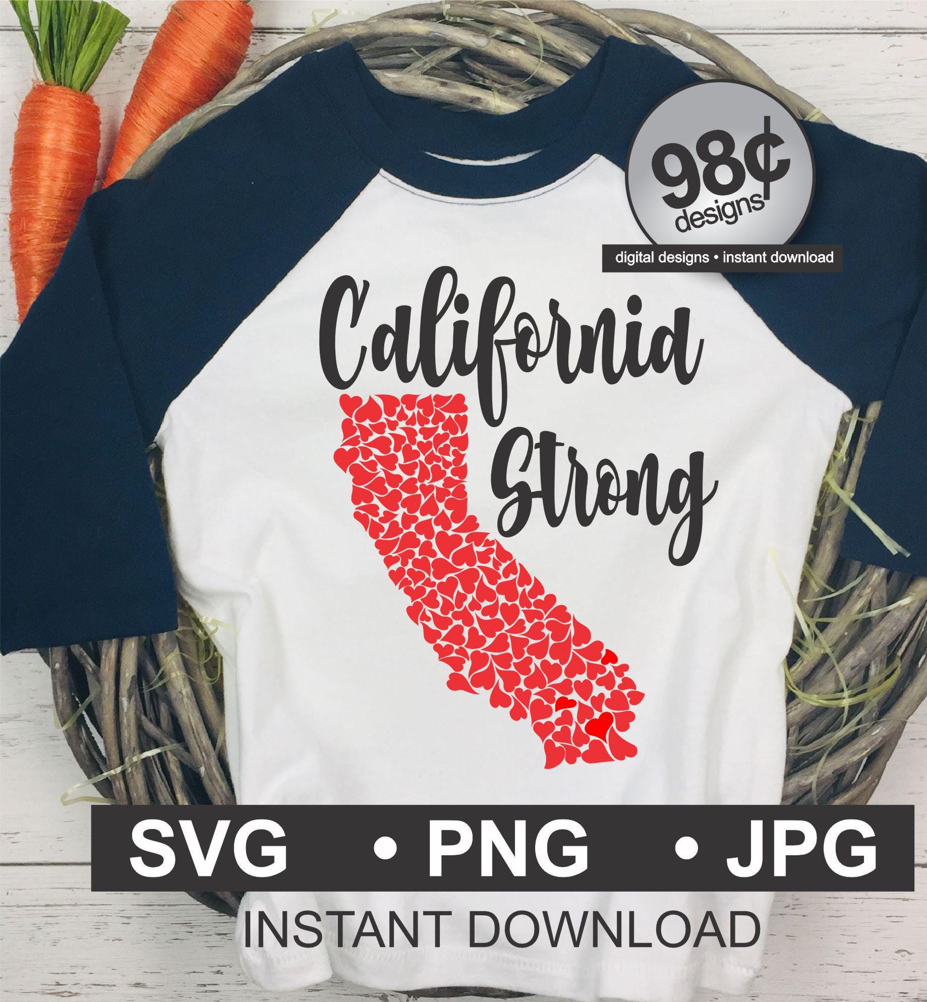 California Strong Svg Png Jpg Digital Download, California Image ...