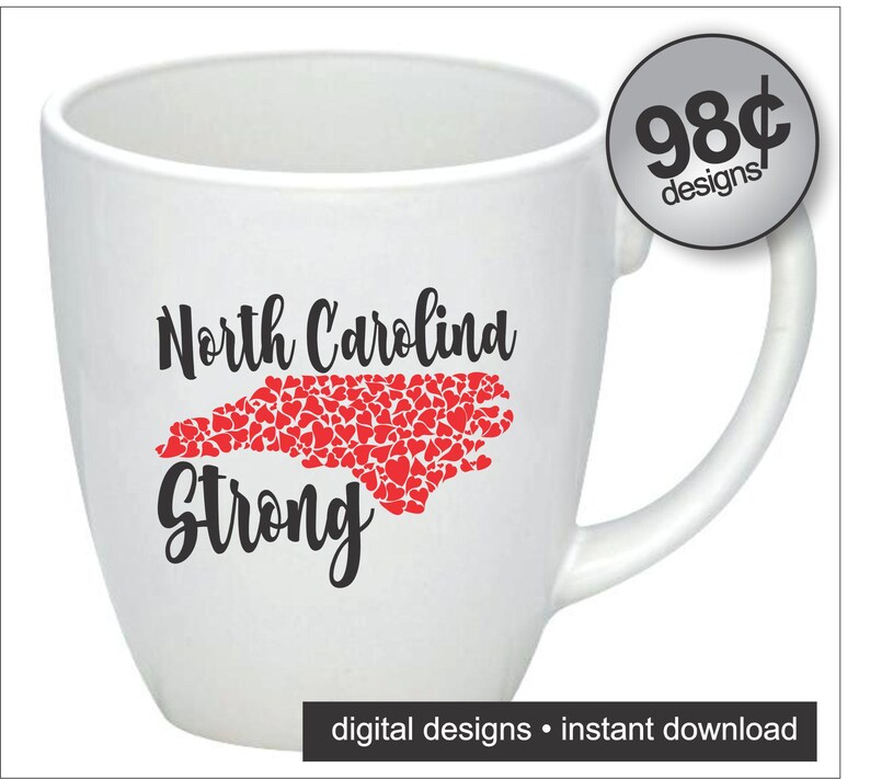 North Carolina Strong Svg Png Jpg Digital Download, North Carolina ...