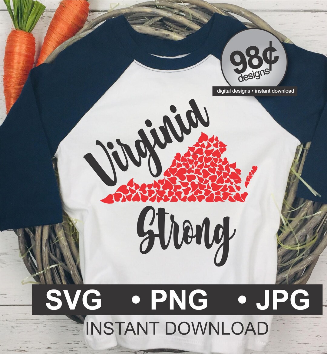 Virginia Strong Svg Png Jpg Digital Download, Virginia Image, Virginia ...