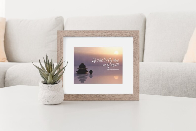 Life is Best Lived Printable Poster PDF Inspirational Quote - Etsy