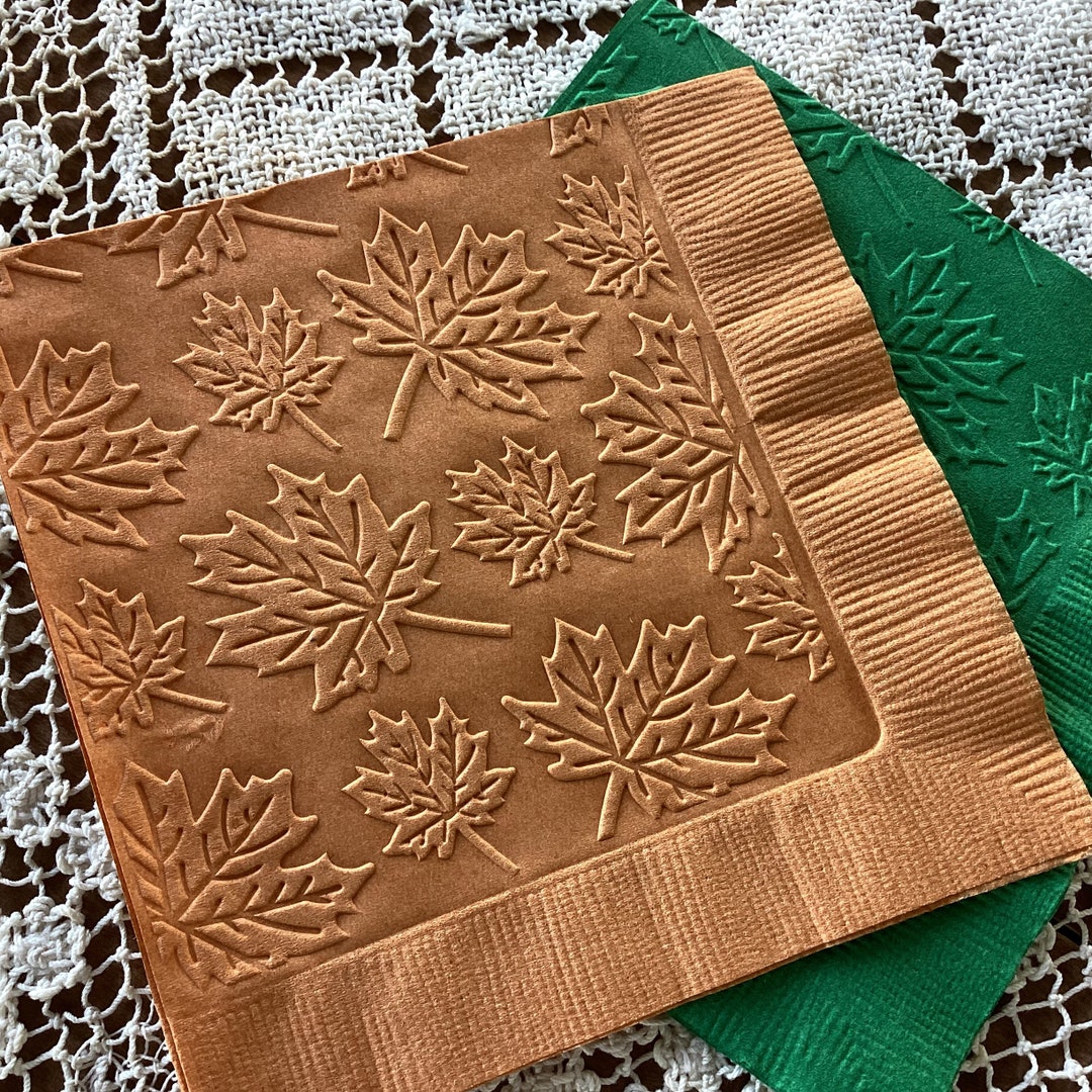 Leaves - Embossed Napkin - Party - Wedding - Bridal Shower- Family ...