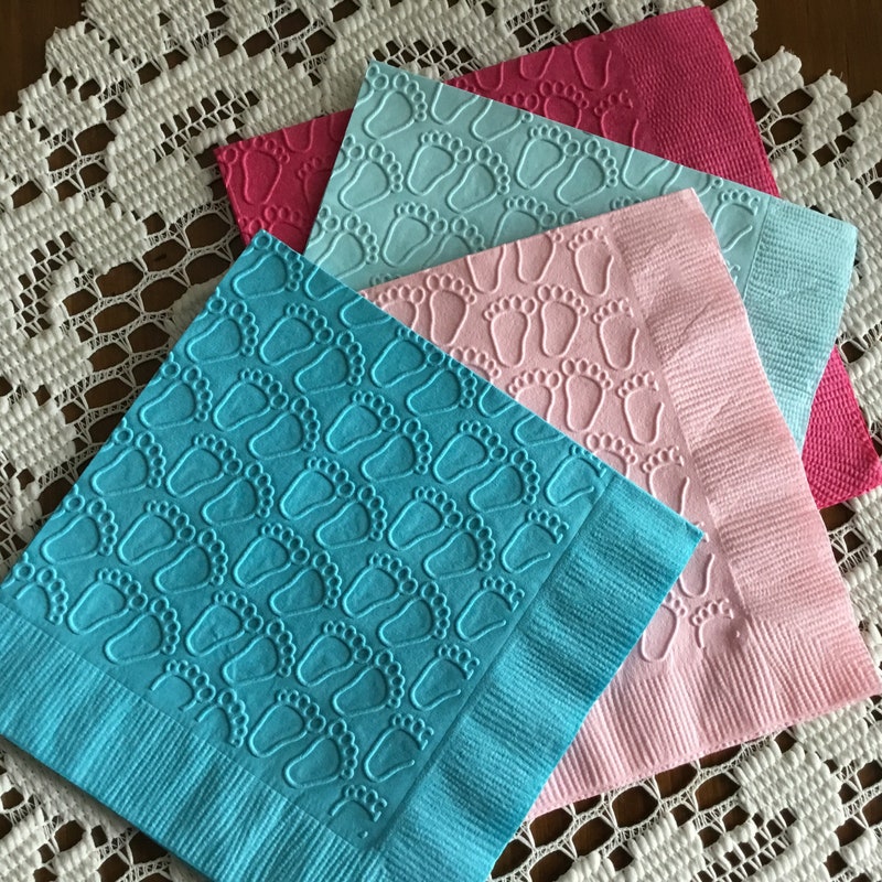 Baby Feet Paper Napkins - Etsy