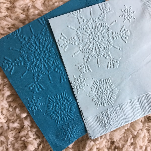 Snowflake Napkins - Etsy