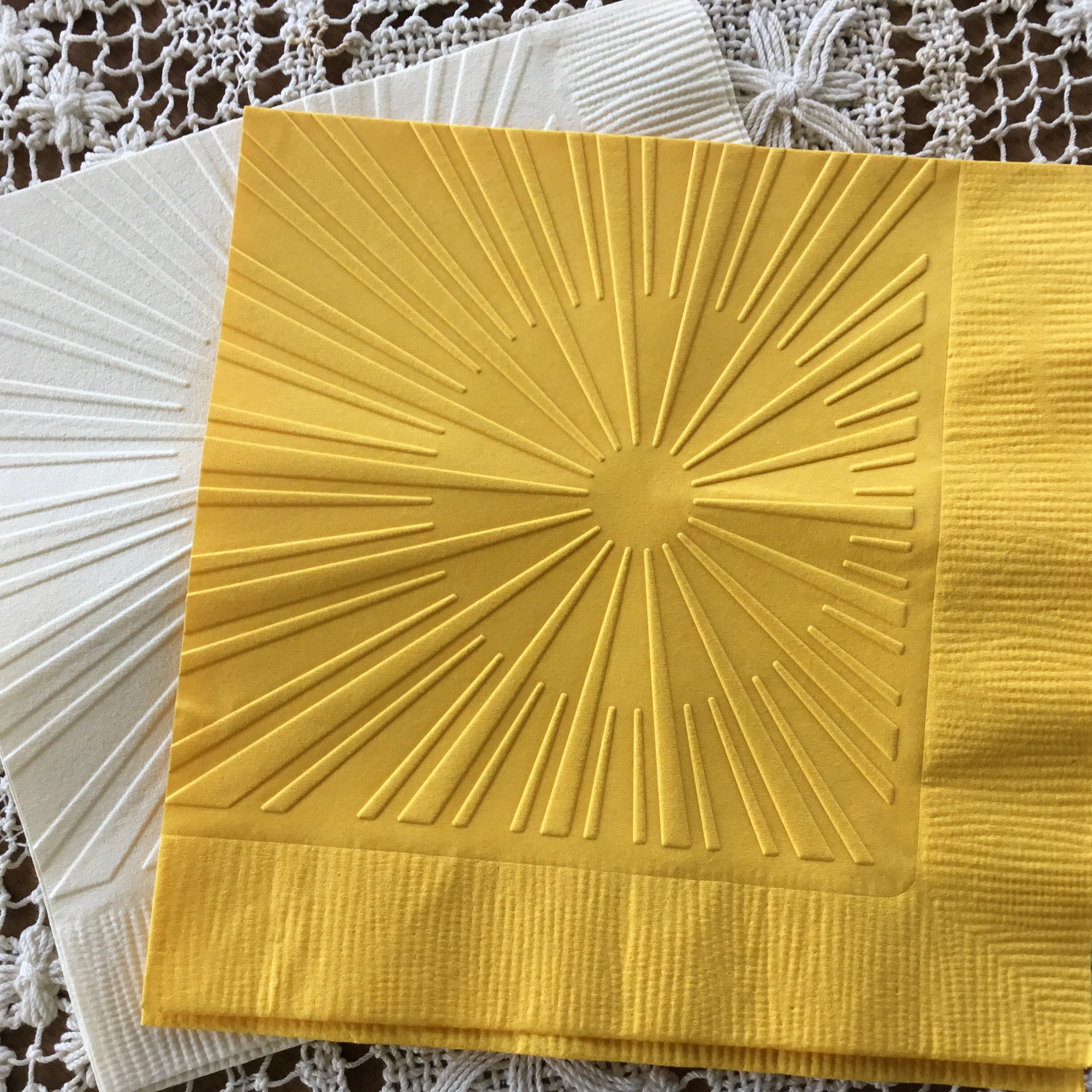 Sun Rays - All Occasion - Embossed Napkin - Wedding - Bridal Shower ...