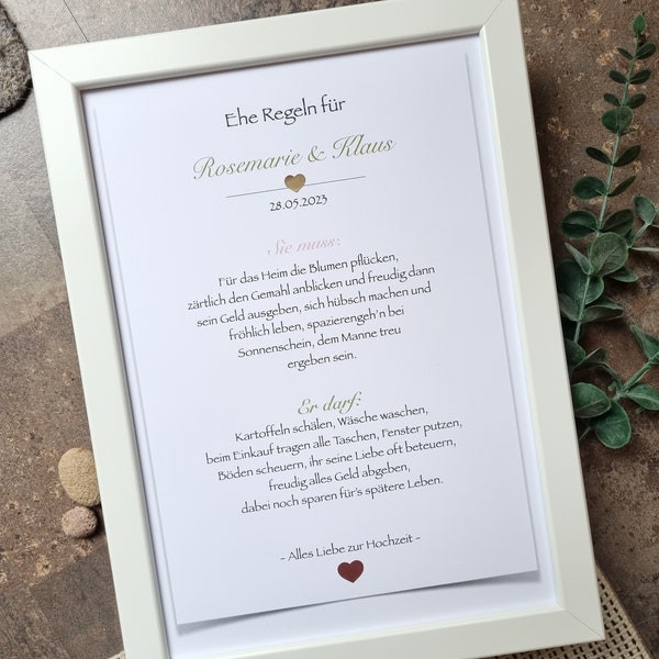 Marriage Rules - Etsy