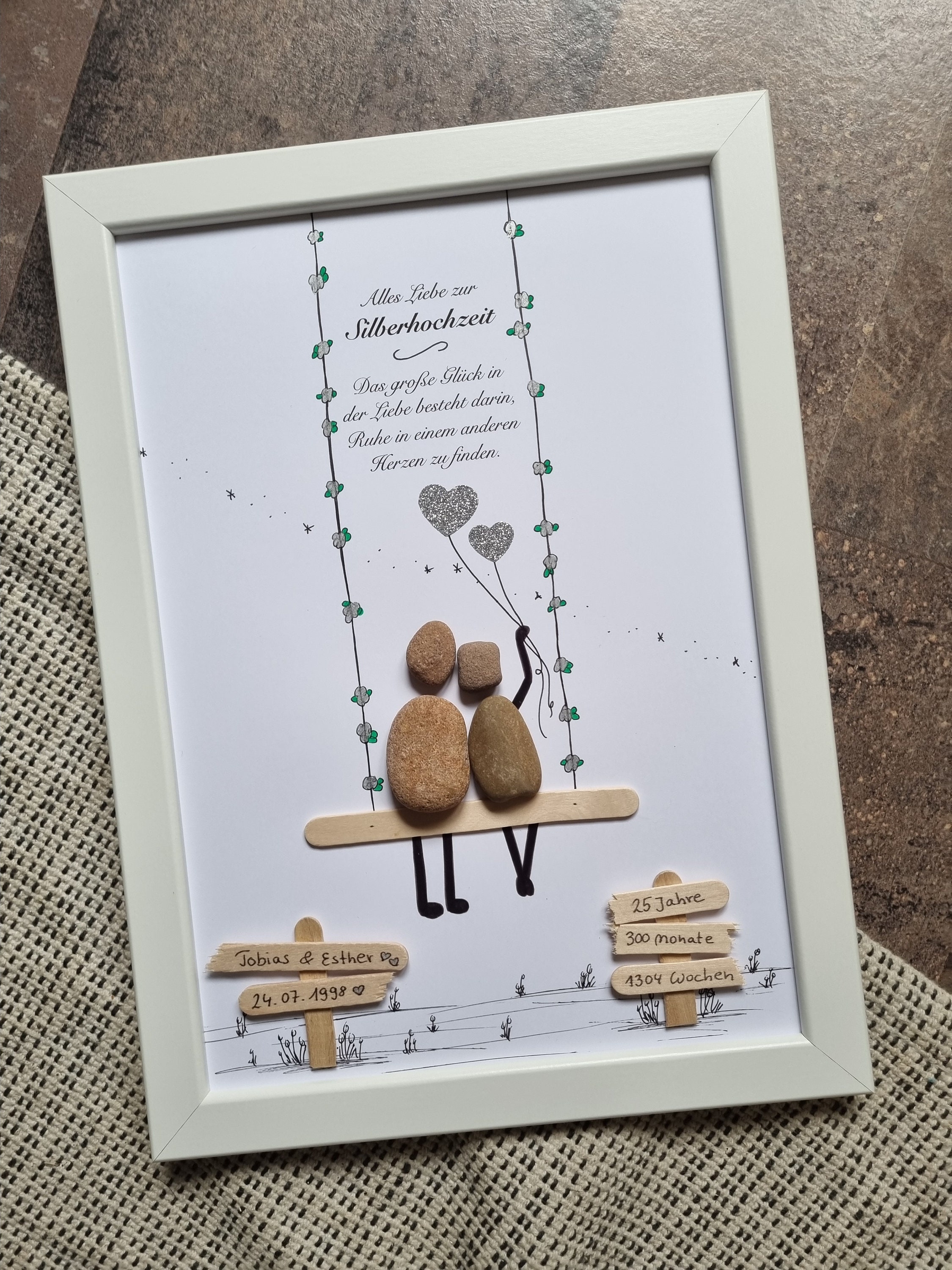 Wunderschone Hochzeitstag Geschenk Basteln Fotos