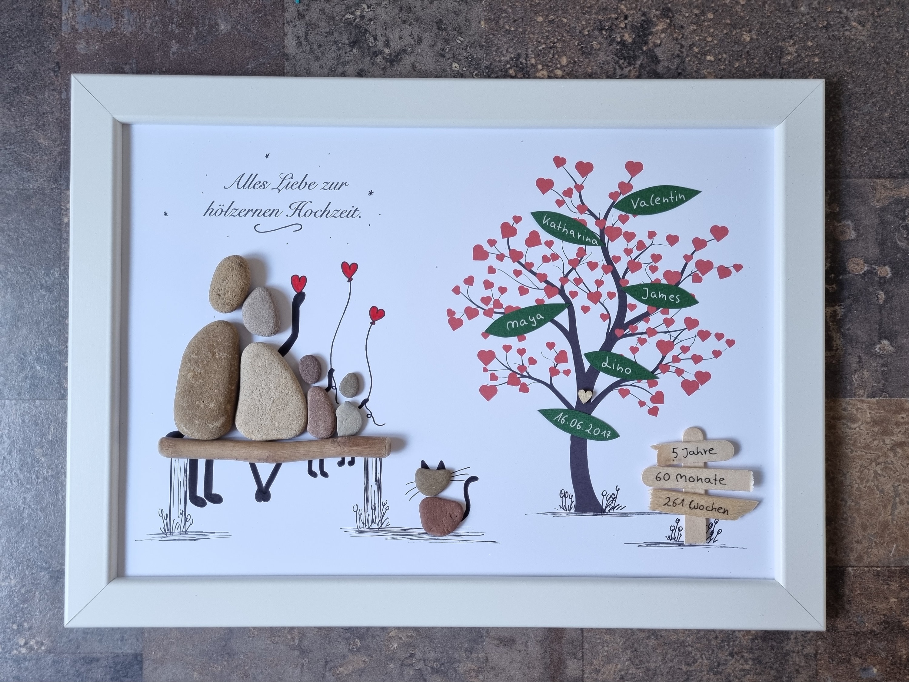 Wedding Gift, Just Married, Family Tree of Life for the Wedding Stone ...