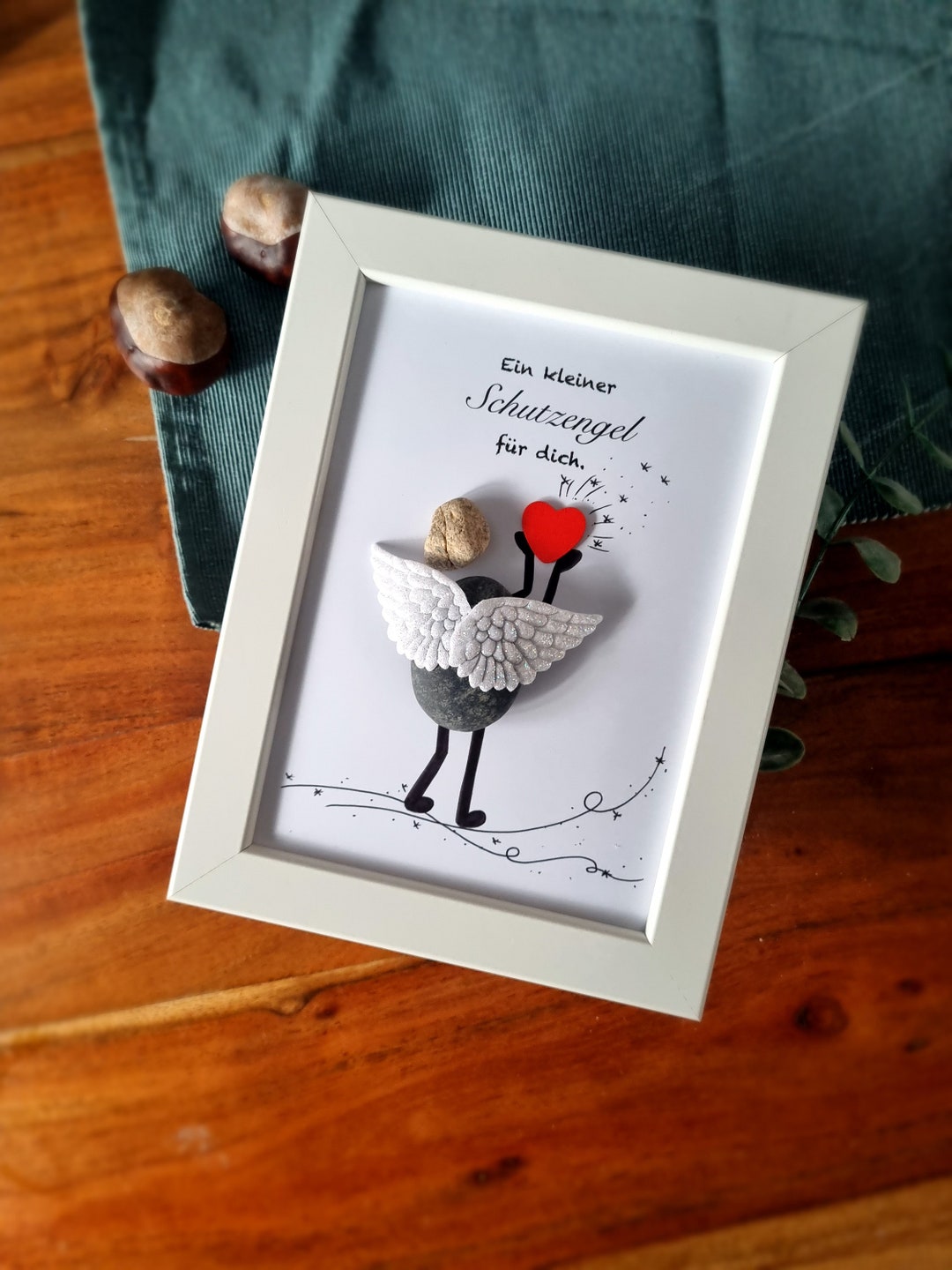 Guardian Angel Girlfriend Aunt Neighbor Stone Picture Baptism Birth ...