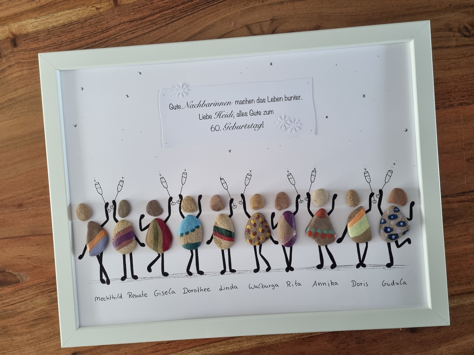 Kollegin, beste Arbeitskollegin, Danke, Steinbild, Nachbarn ...