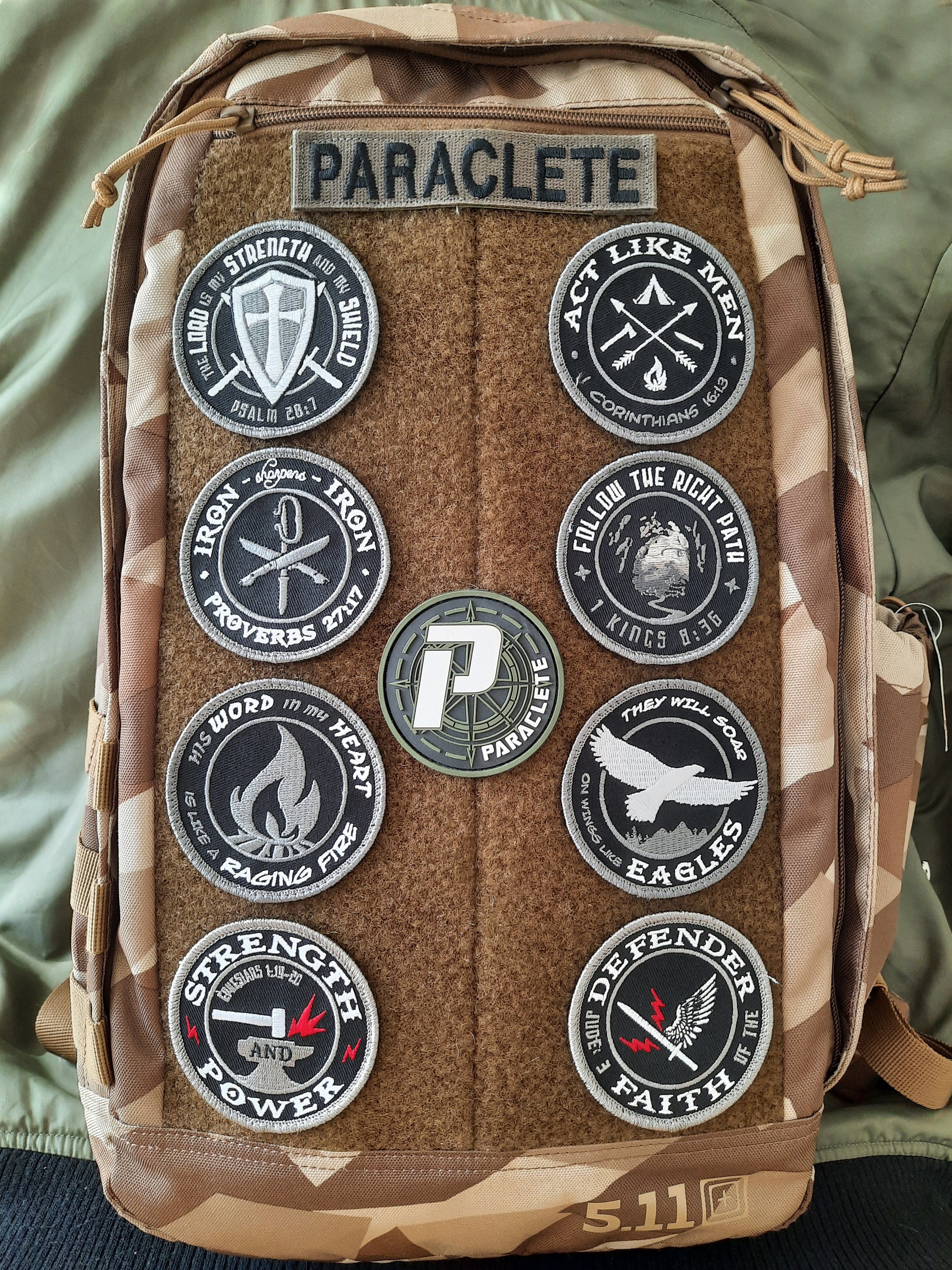Iron Sharpens Iron - Tactical Scripture Christian Overland Patch 3 ...