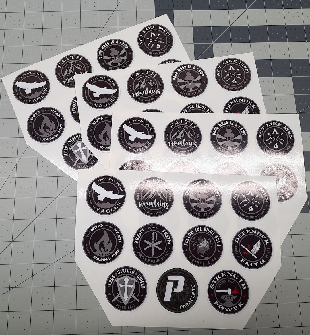 Paraclete Patch Co Sticker Set 2" Christian Scripture Decals - Etsy
