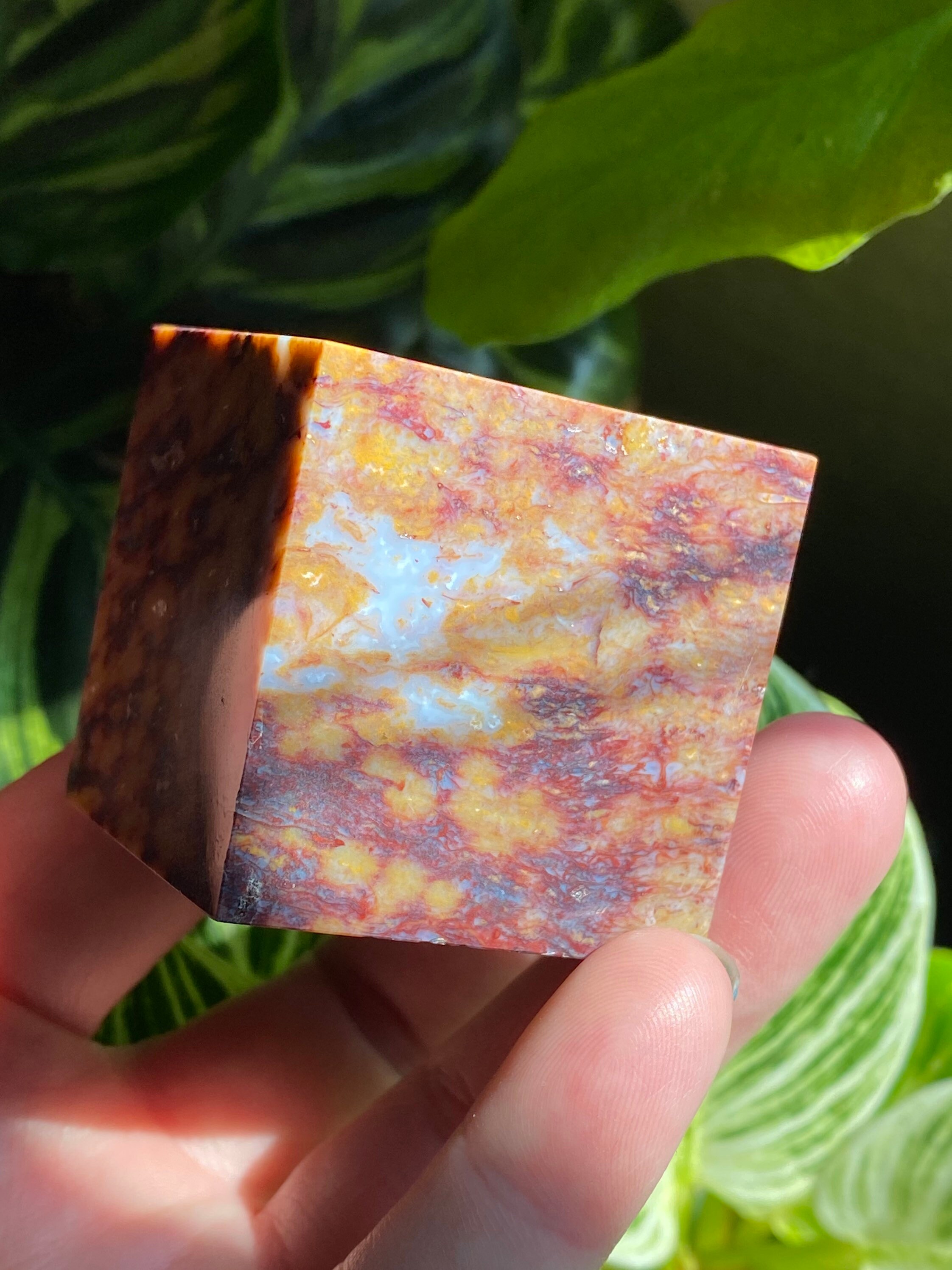 Ocean Jasper Corner Standing Cube Healing Cube Healing | Etsy