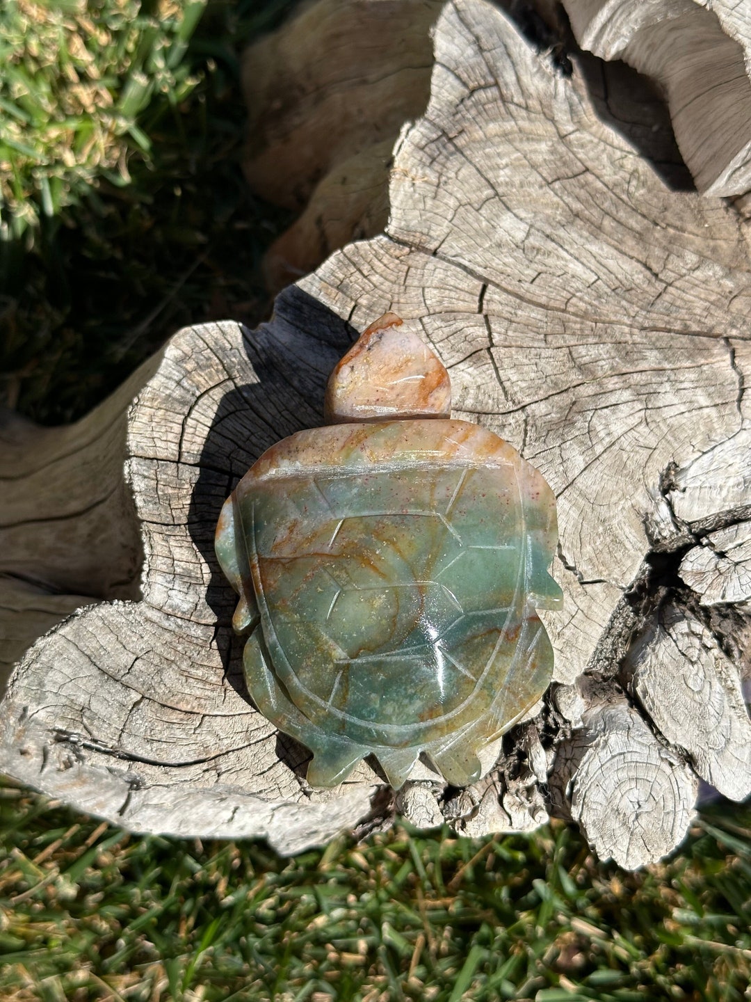 Moss Agate Carved Turtle / Crystal Carved Turtles - Hand Carved Turtle ...
