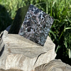 Indigo Gabbro Corner Standing Cube / Merlinite Blizzard Stone Crystal ...