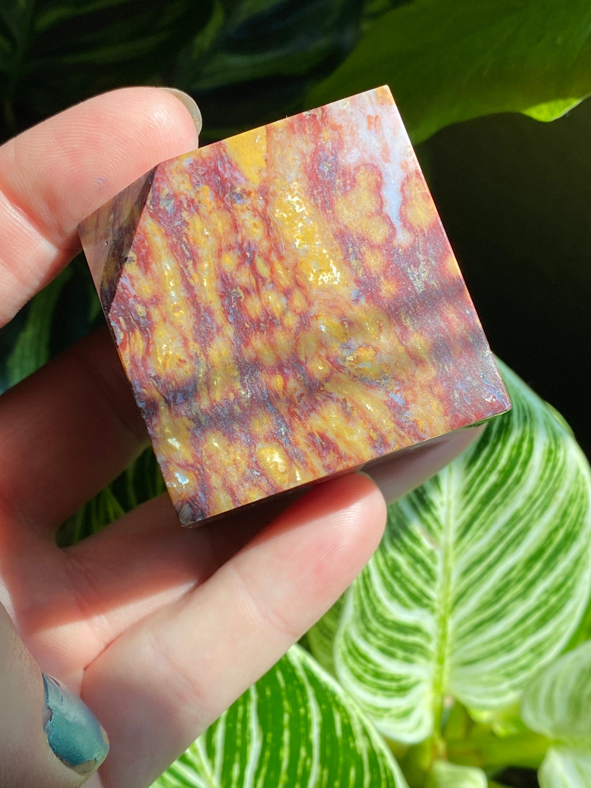 Ocean Jasper Corner Standing Cube - Healing Cube | Healing Stone ...
