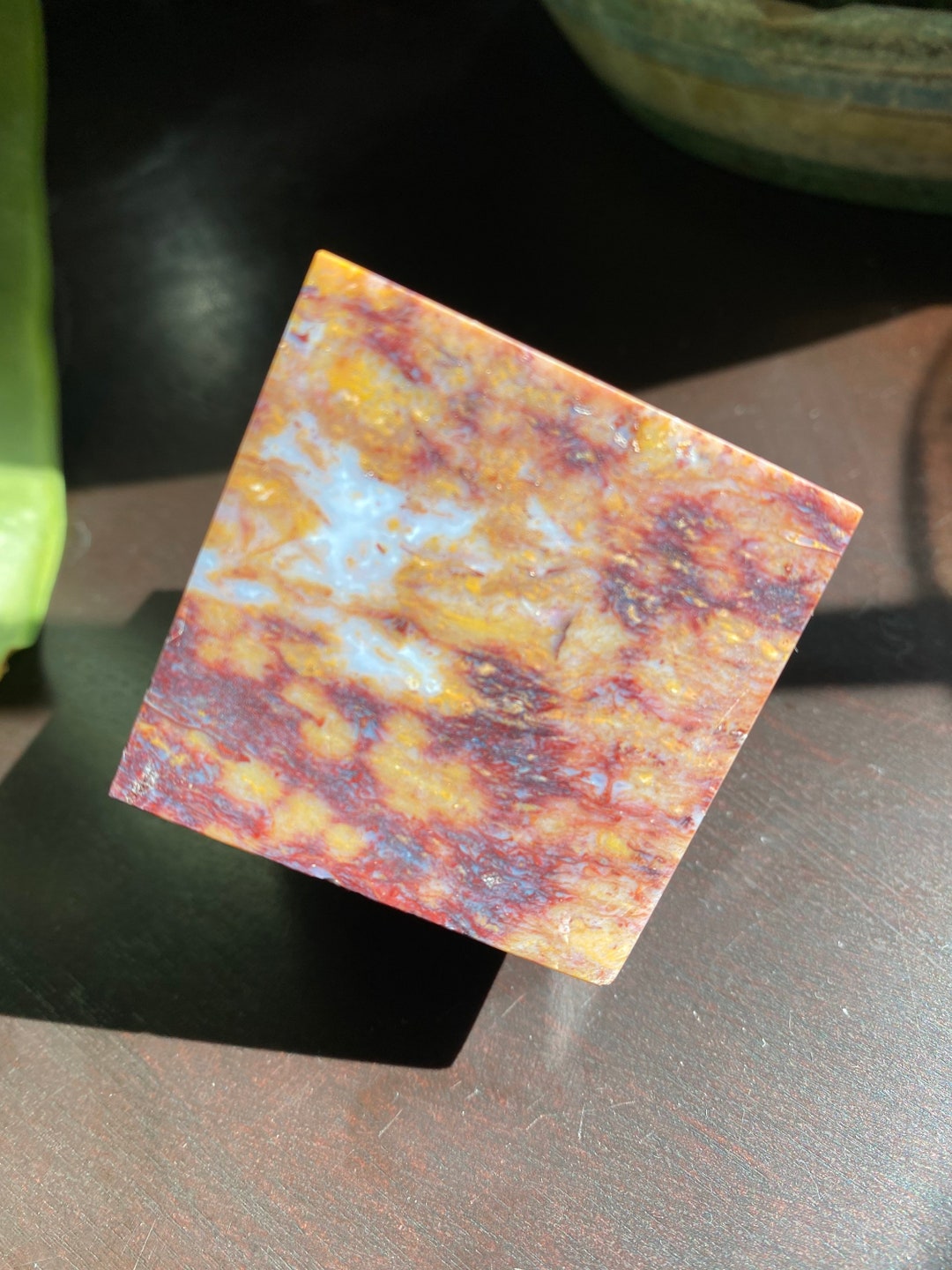 Ocean Jasper Corner Standing Cube - Healing Cube | Healing Stone ...