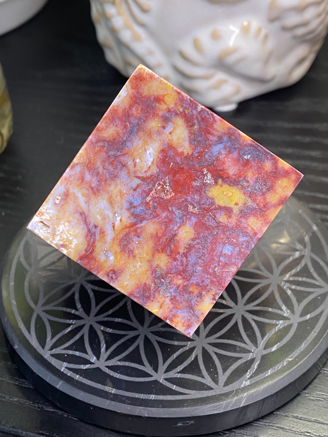 Ocean Jasper Corner Standing Cube - Healing Cube | Healing Stone ...