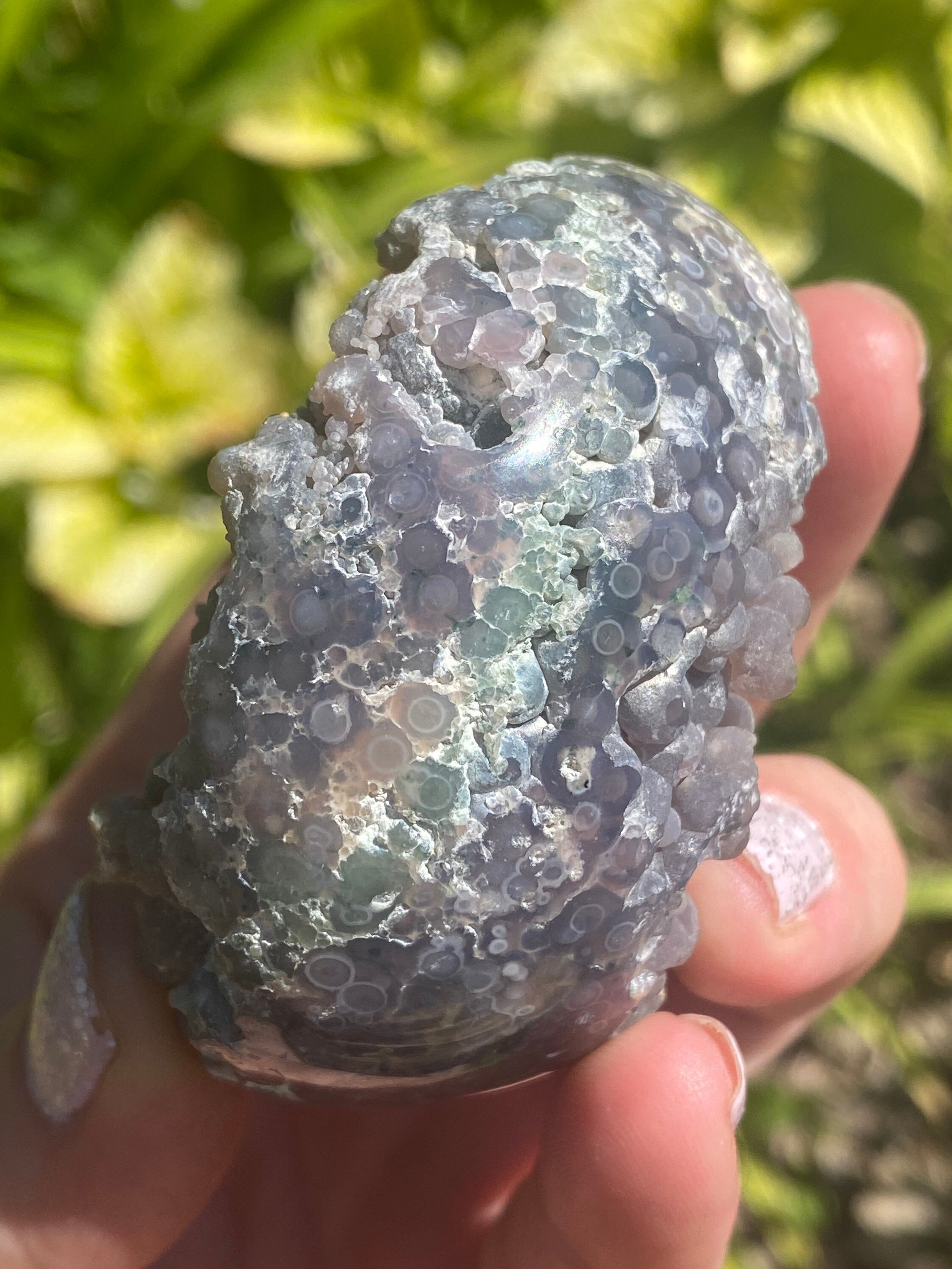 Grape Agate Sphere / Grape Agate Stone Crystal Healing - Etsy