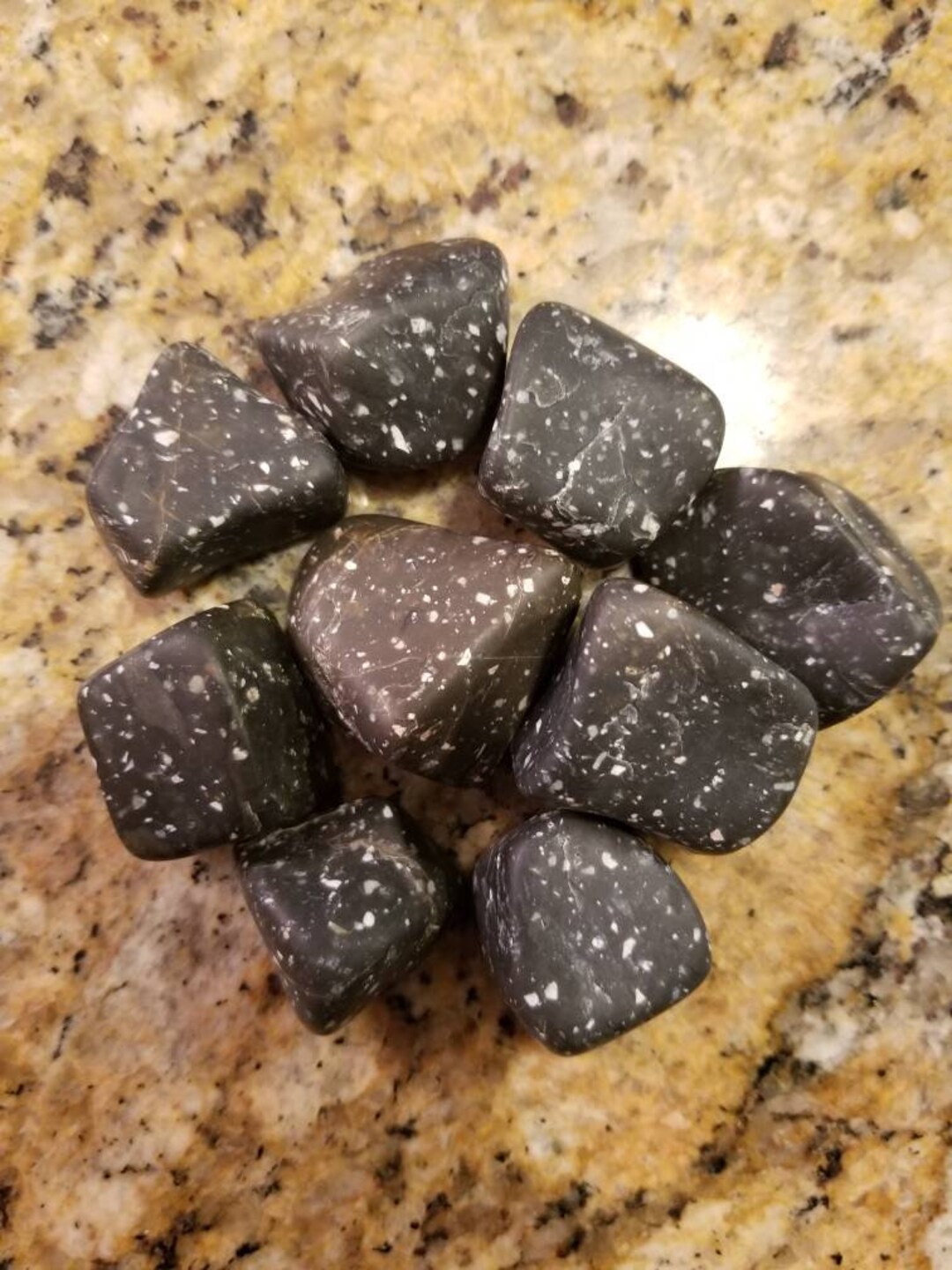 Black Spotted Jasper Tumbled Stone 1-piece Spotted Jasper - Etsy UK